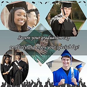 ATMEET Graduation Cap and Graduation Cap Headband with 2024 Tassel for High School & Bachelor Secures Your Grad Cap Insert