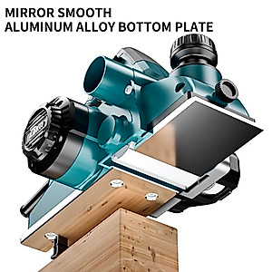 DNTI 6.6amp Corded Electric Handheld Planers 17000rpm Hand Planer Power Woodworking Tool Power Handheld Planer for Wood Chamfer DIY(58218.