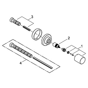 Grohe 14048000 Universal extension set, 1” (25mm)
