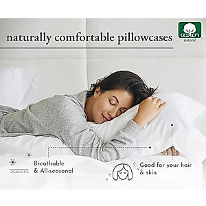 California Design Den 100% Cotton Pillow Cases Standard Size Set of 2, Soft & Cooling Sateen Weave Pillow Cases Queen (Charcoal Gray)