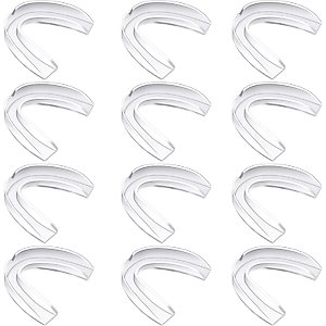 BBTO 20 Pieces Sports Mouth Guards Mouth Protection Athletic Mouth Guard or Boxing Basketball Football Hockey Karate Rugby Match(Transparent Color, Adult (11 Yrs & Above))