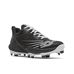 New Balance Men's FuelCell 4040 V6 Molded Baseball Shoe, Black/White, 11