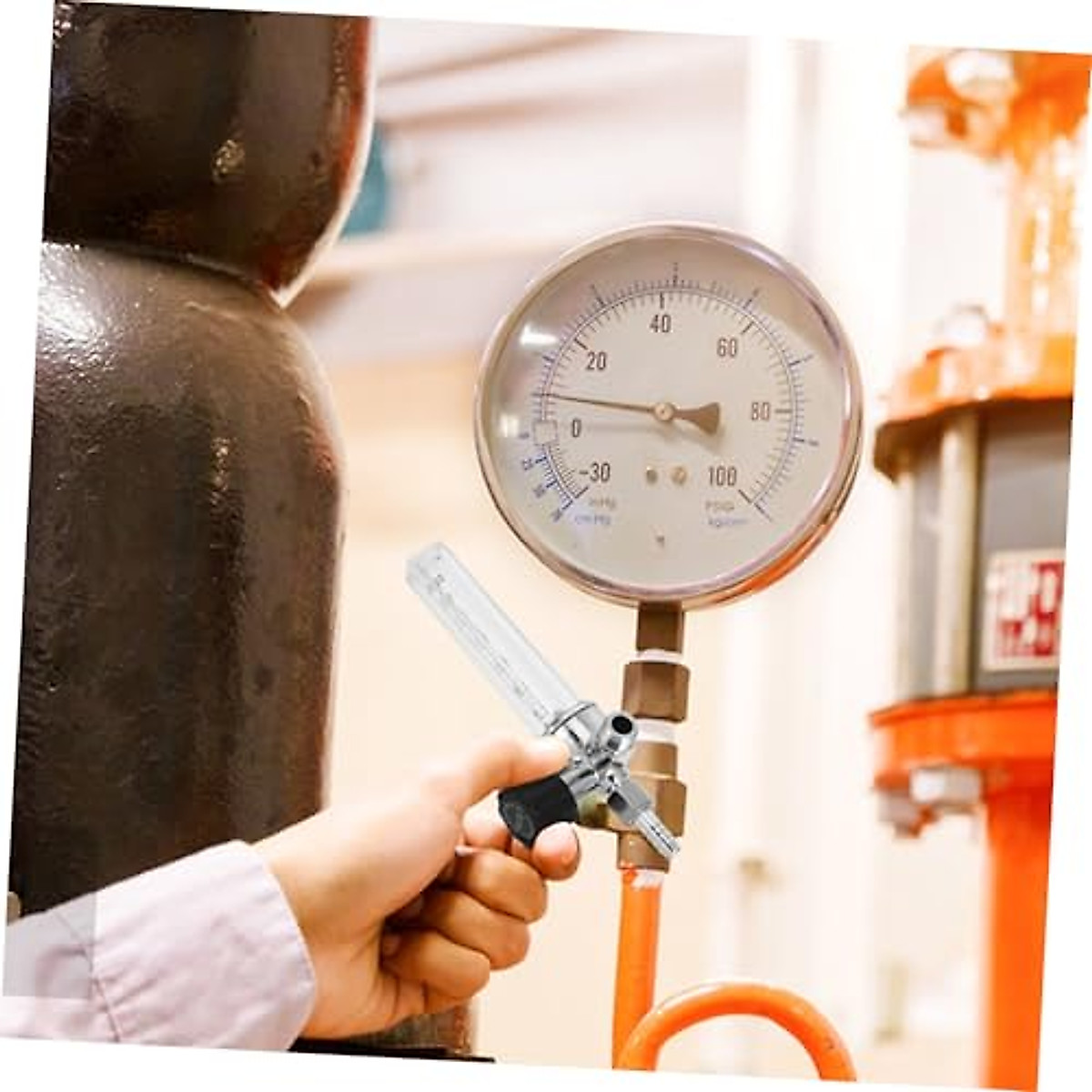 OKUMEYR 3pcs Barometer Carbon Dioxide Flowmeter Measurement Flowmeter Argon Flowmeter Flow Meter Flowmeter Tube for Air Carbon Dioxide Flow Indicator Regulator Aluminum Alloy Transparent