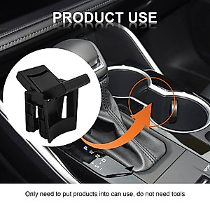 QUICTO Cup Holder Spacer, Center Console Beverage Compatible with 2014-2020 Toyota Highlander, Replacement for 55618-0E170-C0, QFMCQ4