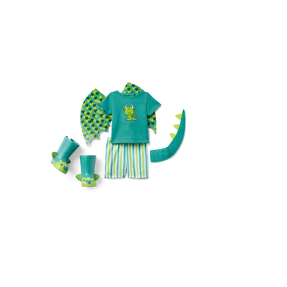 American Girl WellieWishers 14.5-inch Bryant Doll with T-shirt, Shorts, Dragon Wings & Tail, and Boots, For Ages 4+