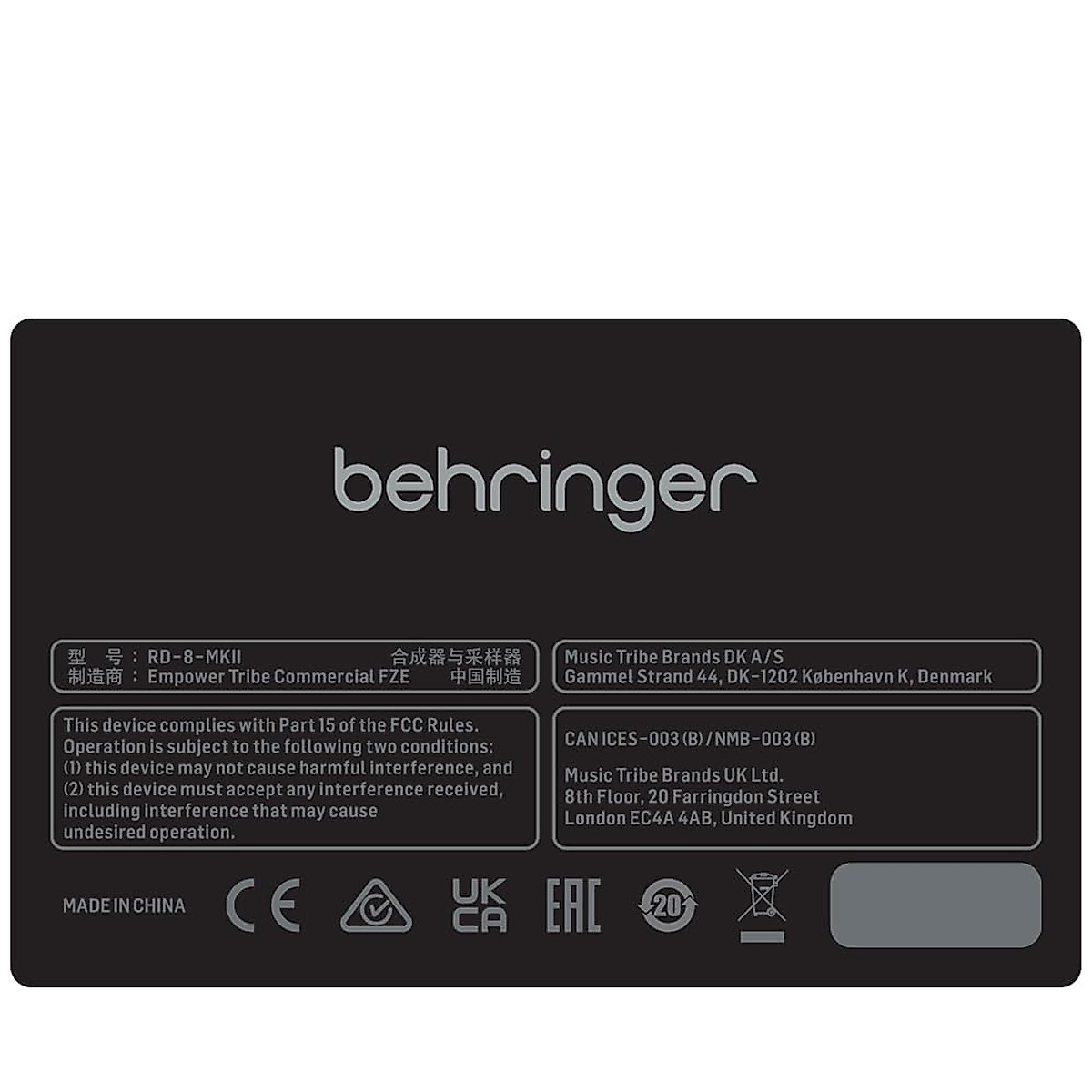 Behringer, 11 Rhythm Designer RD-8 (000-EH902-00010)