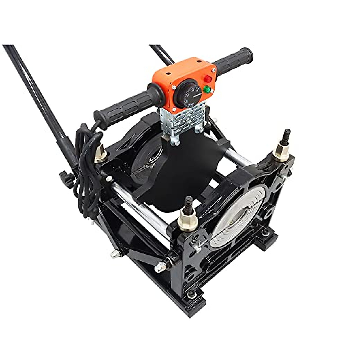 INTSUPERMAI Pipe Fusion Welder Pipe Welding Machine PP PE PB PVDF Butt Fushion Welding Machine Double Clamps Hand Push Type 110V 2.48"-6.30" (63-160mm)