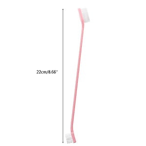 Double-Headed Dog Toothbrush Multi-Purpose Pet Toothbrush Household Pet Care Supplies for Pet Dog for Cat Pet Toothbrush Comfortable Toothbrush for Pets Easy Cleaning Tooths
