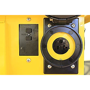 Southwire 019703R02 6506UGSX 50A Temp PWR X-TREME Box 6-Straight Blade SLED Base, 1 Pack, Yellow