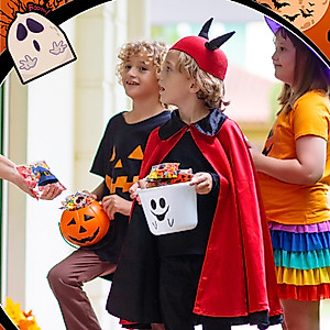 Joottuan 300 Pcs Halloween Cellophane Treat Bags Clear Self Adhesive Candy Bags Plastic Cookie Bags for Party Favors Supplies Halloween Decoration