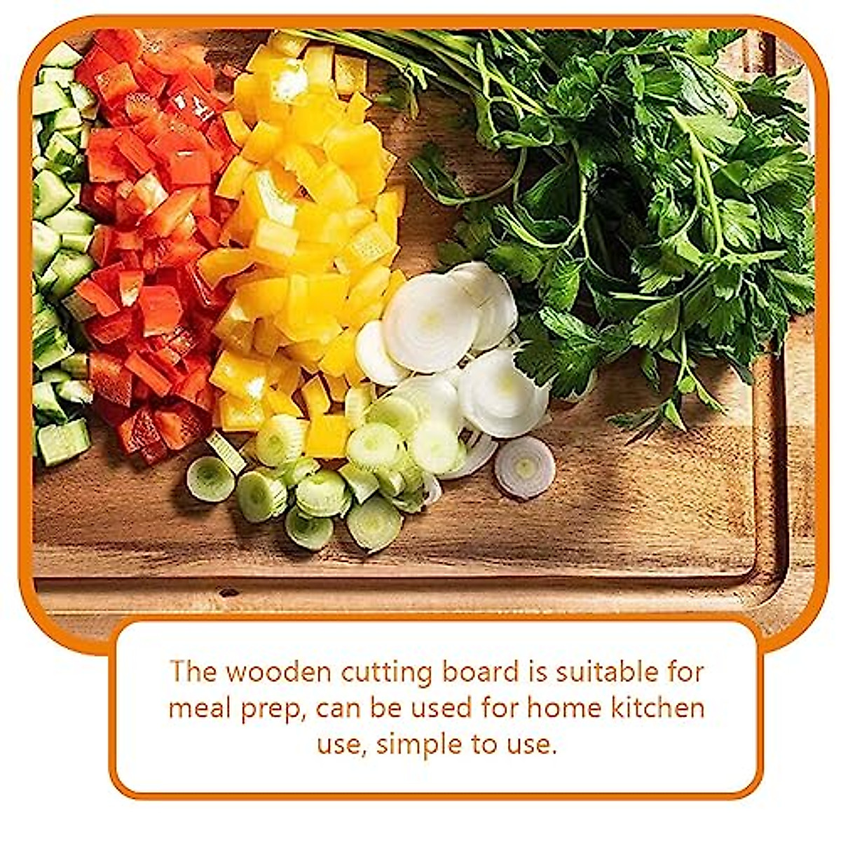 UPKOCH Wood Cutting Board Wooden Chopping Board Kitchen Large Charcuterie Boards Butcher Block for Chopping Meat Vegetables Fruits Bread Cheese Appetizers