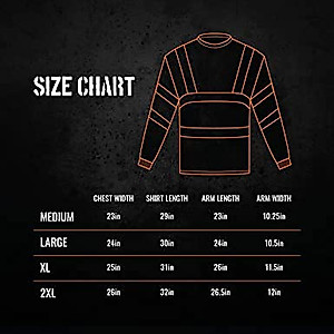 SuNi Apparel High Visibility Shirts for Men - Long Sleeve Construction Hi Vis Reflective Safety Shirts for Men Yellow Orange (XL, Black)