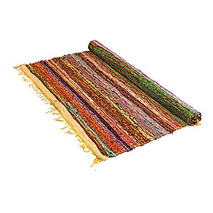 Handmade Braided Chindi Rug, Rag Rug, Area Rug, Carpet Rug, Runner Rug 3x5 Foot, 4x6 Foot, 5x7 Foot, Indian Carpet (3x5 Foot)