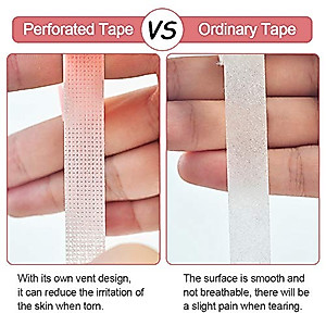 EBANKU 5 Rolls Eyelash Extension Tape, Eyelash Tape for Lash Extension Breathable Micropore Fabric Tape for Eyelash Extension Supplies (9m/10 Yards)