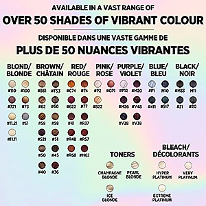 L'Oreal Paris Feria Multi-Faceted Shimmering Permanent Hair Color, Very Platinum, Pack of 1, Hair Dye