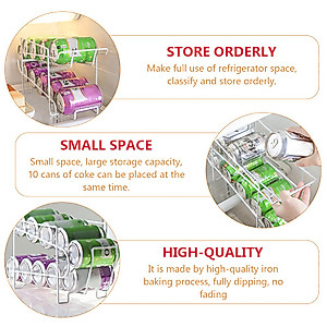 Cabilock 1pc Cola Storage Rack Vegetable Drawer White