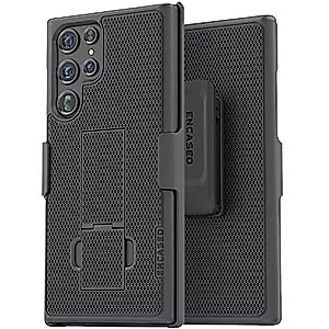 Encased DuraClip Designed for Samsung Galaxy S22 Ultra Belt Clip Case, Slim Phone Case with Holster