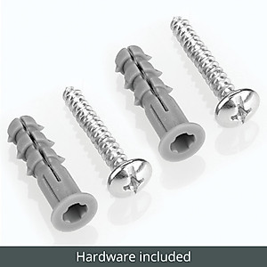 mDesign Paper Towel Holder with Spice Rack and Multi-Purpose Shelf - Wall Mount Storage Organizer for Kitchen, Pantry, Laundry, Garage - Durable Metal Wire Design - Chrome