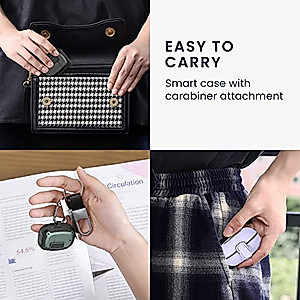 kwmobile Earphones Case Compatible with Samsung Buds 2 Pro/Buds 2 / Buds Live/Buds Pro - Protective Earbuds Headphones Cover - Lavender