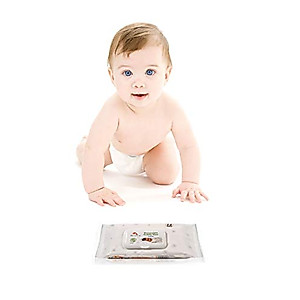 4 Pack Mommy Care Organic Biodegradable Eco Friendly Baby Wipes - Sensitive Skin Natural Child Care - 4 pack x 72 = 288