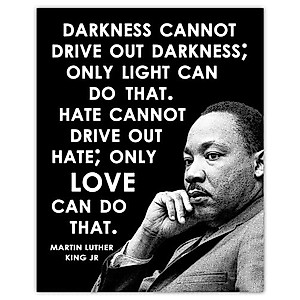 Black Leaders: MLK Jr, Malcolm X, Maya Angelou, Barack Obama: Positive Quotes; Inspirational, Motivational Wall Art Decor Poster for Office, Classroom, Livingroom | Set of 4 Unframed Posters 8x10