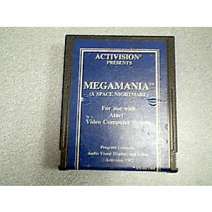 1982 Activision Blue Label Activision Presents Megamania (A Space Nightmare) For Atari Computer System AX-017-04 (Blue Label Version)