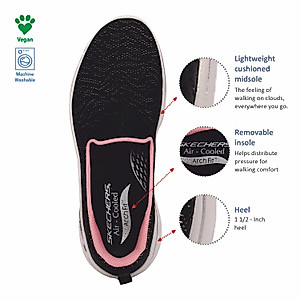 Skechers-Womens-GO Walk Arch FIT - O-Walking Shoes, Black, 4 UK (7 US)