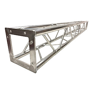 2 DJ Lighting 6.56 ft (2 Meter) Bolted Aluminum 8"x8" Truss Light Weight Dual Totem System. 100% Aluminum Bolt Style Trussing! 25 LB. Total Weight!