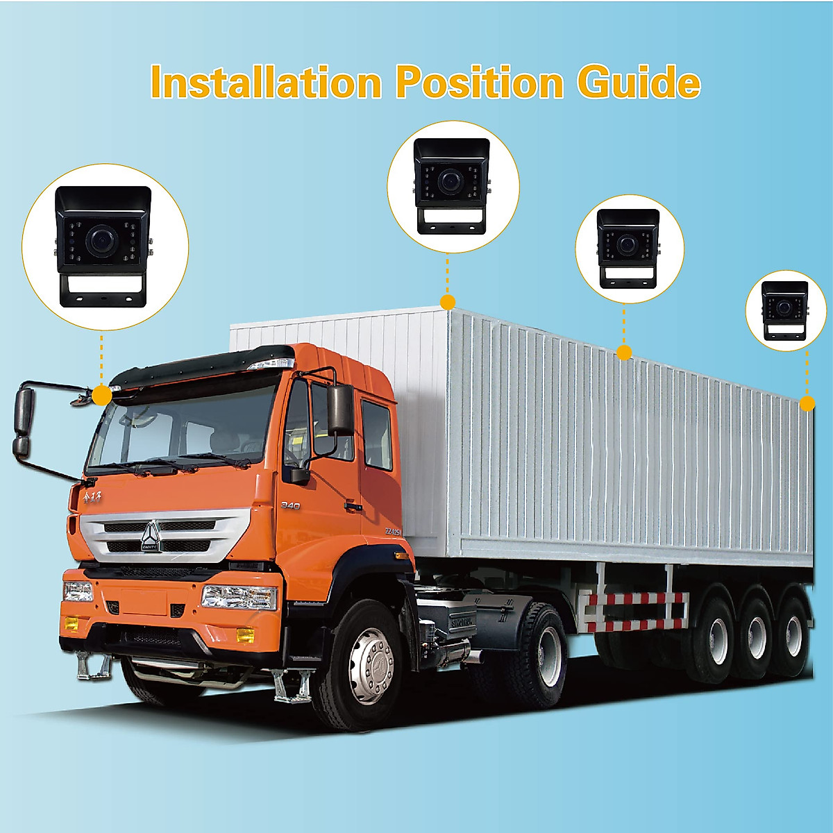 HD Backup Camera VC4 for Truck,RV HD Car Backup Camera with Universal 4 PIN Connector for HD(720P 1080P) Car Rear View System’s Extension or Replacement for VECLESUS VMS VMST VMQD