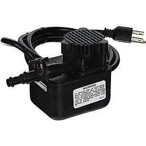 Little Giant PE-1H-PW 115 Volt, 1/125 HP, 170 GPH Epoxy Encapsulated Small Submersible Direct Drive Pump with Hooded Volute and Flow Control Valve, 6-Feet Cord, Black, 566604