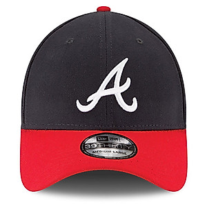 New Era MLB 2-Tone Team Classic 39THIRTY Stretch Flex Fit Hat Cap (as1, Alpha, s, m, Atlanta Braves)