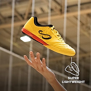 SENDA Ushuaia Pro 2.0 Indoor Soccer, Court, and Futsal Shoes, Men's Size 9.5 / Women's Size 10.5, Yellow