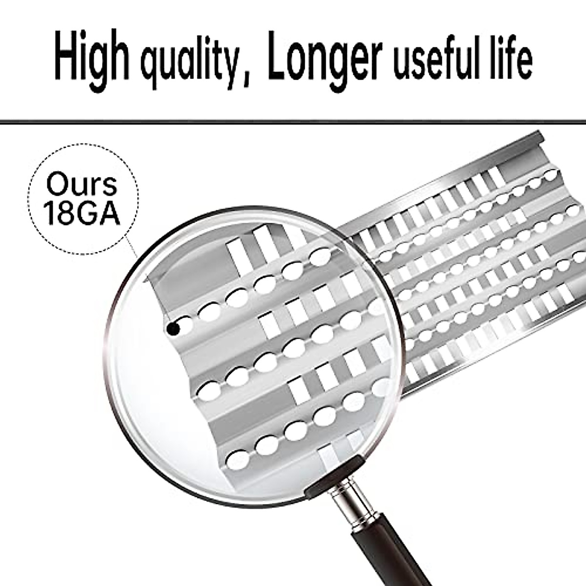 Kalomo 18 5/8" Stainless Steel Grill Heat Plates Heat Shield Burner Cover Tent Flame Tamer, DCS Radiant Tray BBQ Gas Grill Replacement Parts Repair Kit for DCS 36EBQAR, 27FSBQ, DCS48D-BQN, BGB30-BQRL