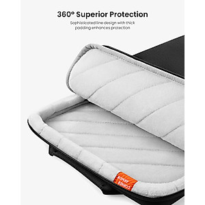 tomtoc 360 Protective Laptop Sleeve Designed for 16-inch New MacBook Pro M4/M3/M2/M1 Pro/Max 2024-2019, Water-Resistant Well-Organized Accessory Sleeve Case with Handle