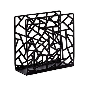 Farmhouse Black Napkin Holder for Table Decor, Modern Metal Paper Napkin Holders for Your Home Kitchen Bathroom Dinning Table