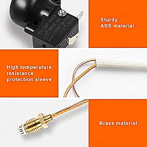 GORNORVA Patio Gas Heater Repair Replacement Parts for Room Heaters Garden Outdoor Heaters with Thermocouple&Pour Switch Controls