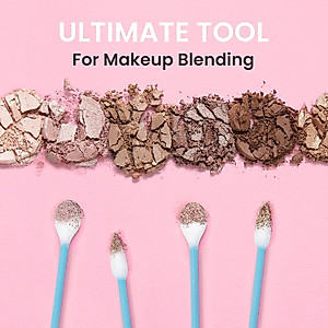 Fran Wilson EYE TEES COTTON TIPS 80 Count - Precision Makeup Applicator, Double-sided Swabs with Pointed and Rounded Ends for Perfect Blending, Effective Cleaning and Precise Touch-ups