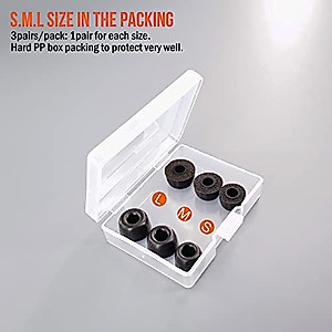 TENNMAK Memory Foam Eartips Replacement for Soundcore by Anker Life A2 / Air 2 / Air 2 Pro & Life P2 / P2 Mini / P3 / P3i & Liberty 4 Wireless Earbuds Earpad Ear Tip