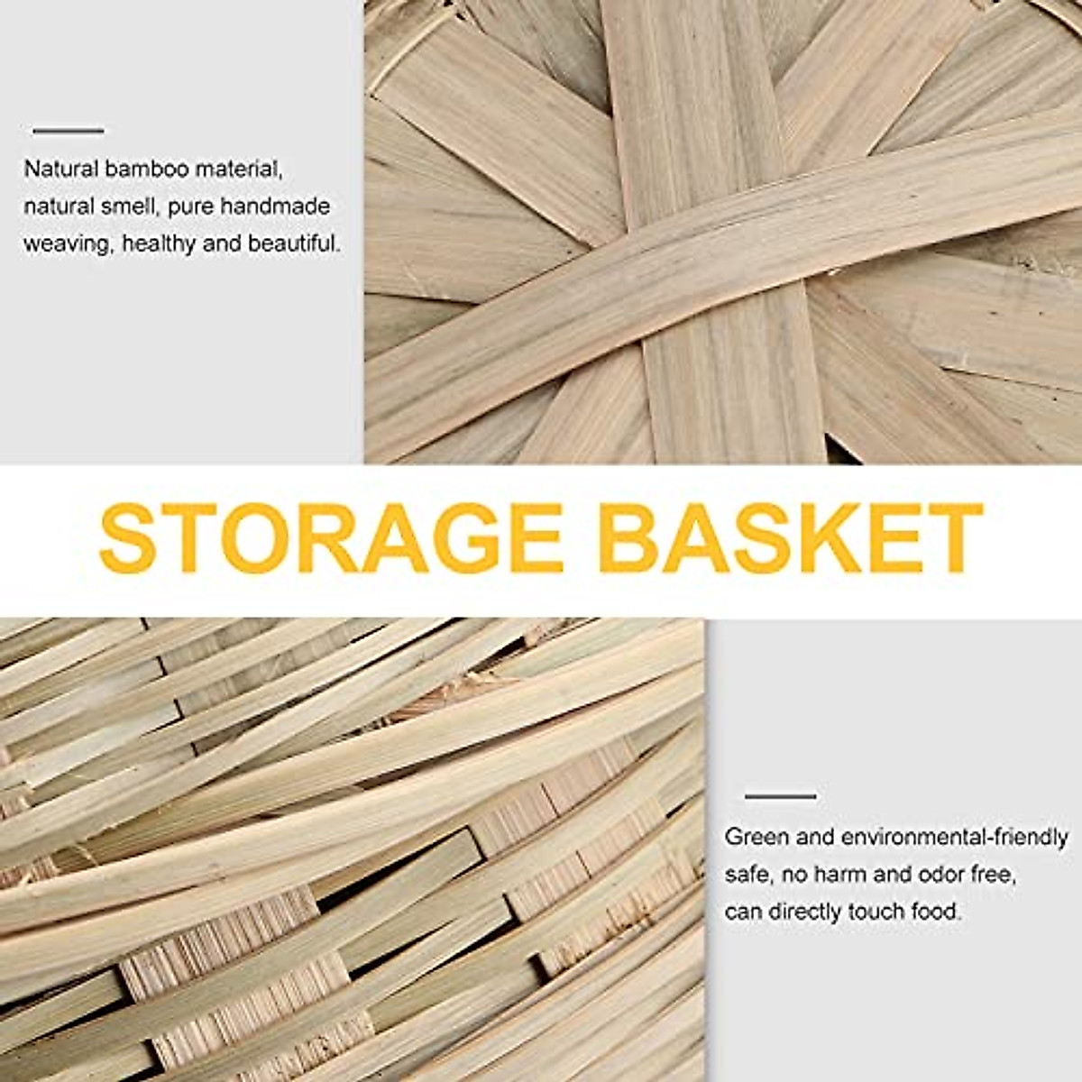 Wicker Storage Basket Handwoven Rattan Storage Basket with Lid Rattan Storage Container Houseware Storage Basket for Shelves and Home Organizer Bins Picnic Basket