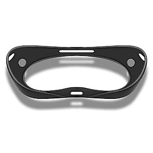 VR Headset Protective Cover Silicone Front Face Shell for Pico 4,Soft Protector Shell Skin (Black)