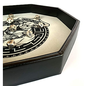 Minotaur's Maze Limited Edition Octagon D&D Dice Tray - 11.5 Inches - for Tabletop Roleplaying, Dice, and Board Games, Dungeons & Dragons