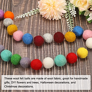 MECCANIXITY Pom Felt Balls Felting Fabric 1.5cm 15mm Red for Home Craft Project DIY Pack of 100