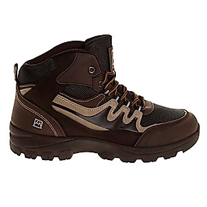 Avalanche Outdoor Boots (Men) Hiking, Brown Multi, 8.5-9.5