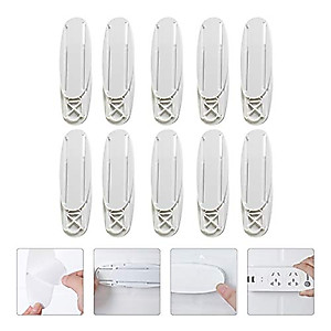 BESPORTBLE 10 Pairs of Punch- Free Socket Holder Wall- Mounted Cable Patch Panel Stand