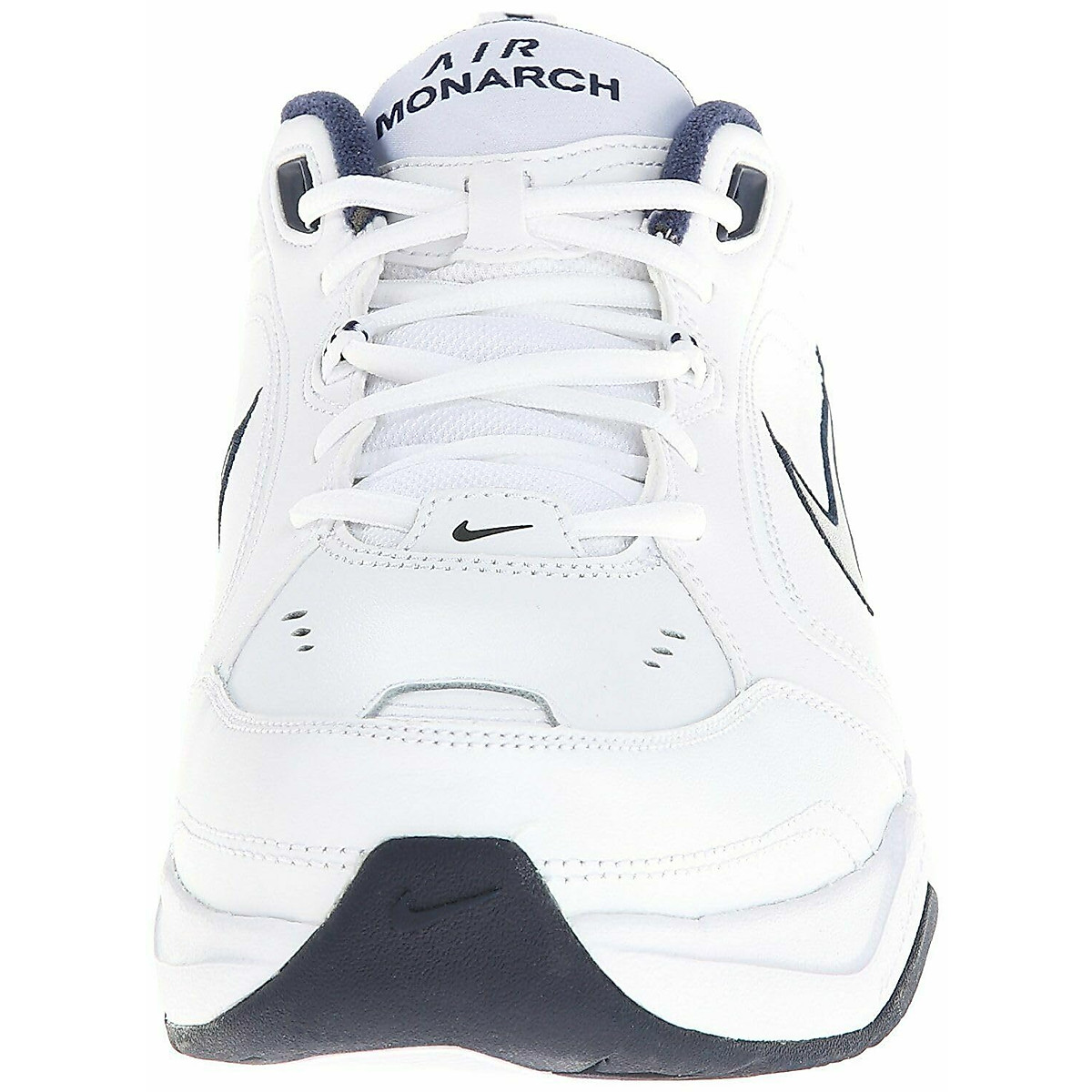 Nike Men's Walking, White Metallic Silver Navy Blue, 9