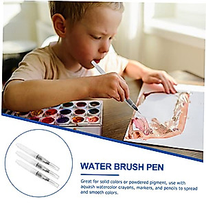 10pcs Travel Set Paint Brushes Set Bulk Pencils Water Brush Water Coloring Brush Pen Water Pen Flat Pen Writing Brush Watercolor Brush Water Soluble Brush Set Refillable