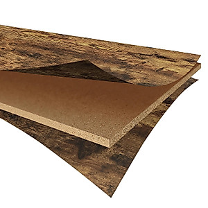 Yaheetech 24 inch Bar Stools Set of 2 Counter Height Stools Industrial Tall Bar Chair Round Backless Counter Stools with Metal Legs & Footrest for Dining Room/Living Room/Kitchen Counter Rustic Brown