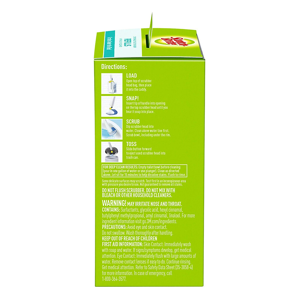 Scotch-Brite Disposable Toilet Scrubber Refills, Removes Rust & Hard Water Stains, 10 Disposable Refills