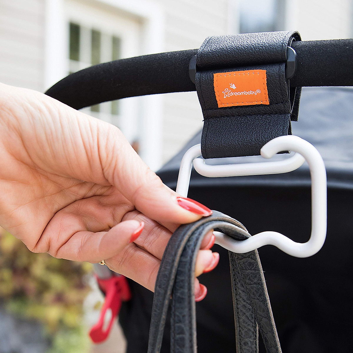 Dreambaby Strollerbuddy EZY-Fit Giant Stroller Hook, Silver/Black