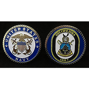 USS Iwo Jima LHD-7 (Officer) Challenge Coin